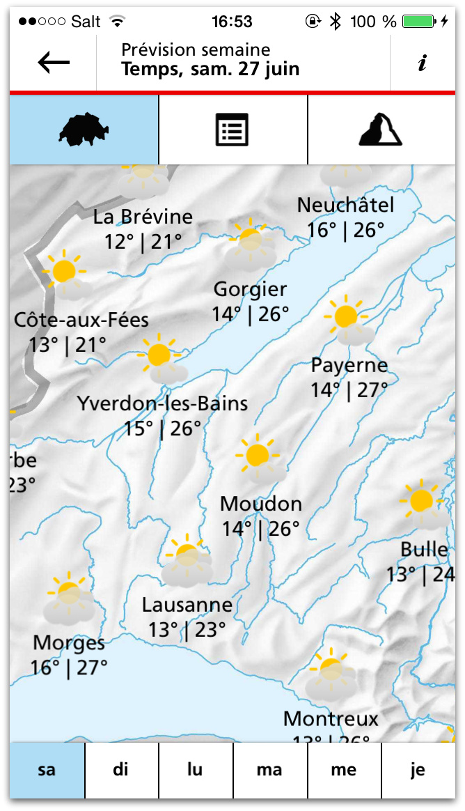 MeteoSwiss, l’app météo… suisse. (C’est dingue.) | Cuk.ch